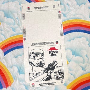 Vtg 90s STAR WARS PIZZA Box // Vintage Storm Trooper Movie Memorabilia ...