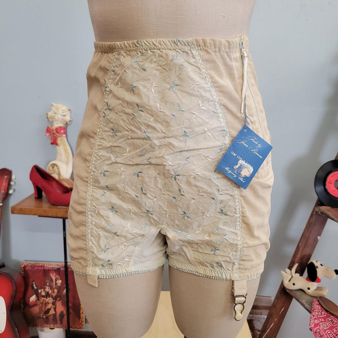 Vtg 50s WOMENS GIRDLE LINGERIE // Vintage Shorts Shapewear Corset Joan ...