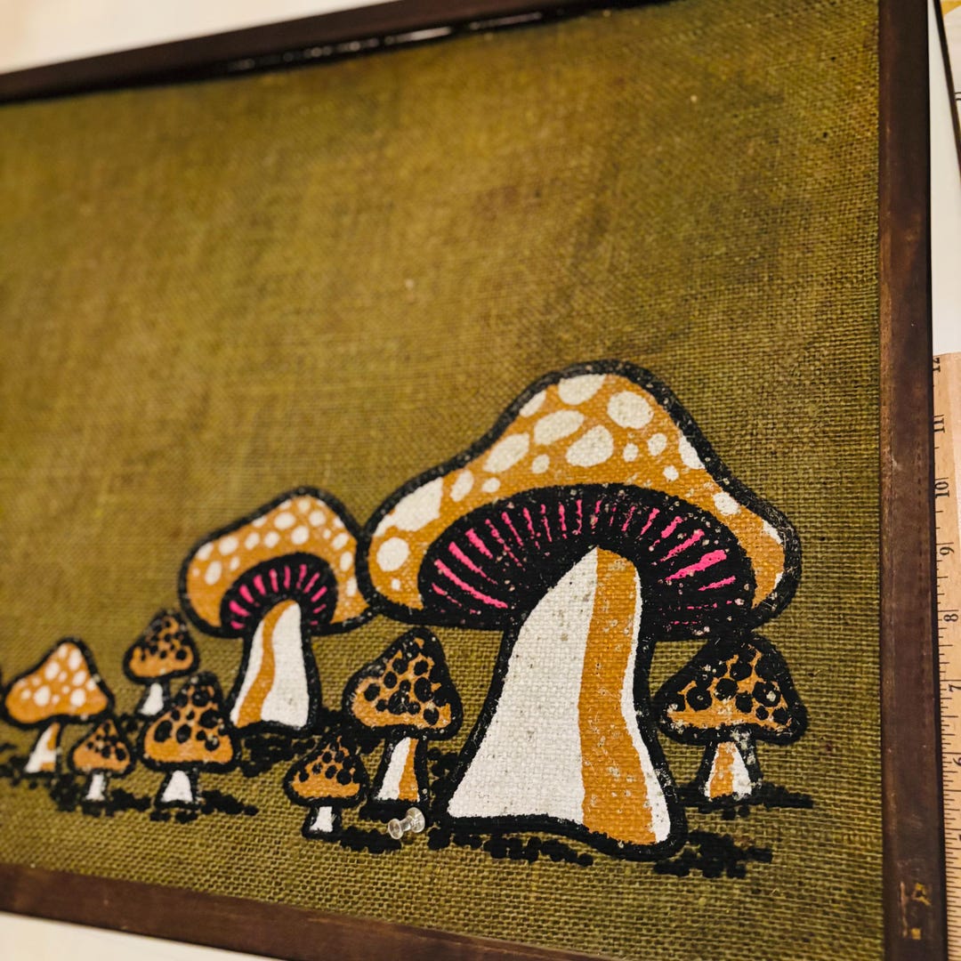 GIANT Vintage 1970s Marimekko Style Mod Psychedelic Zoo Print / Animal ...