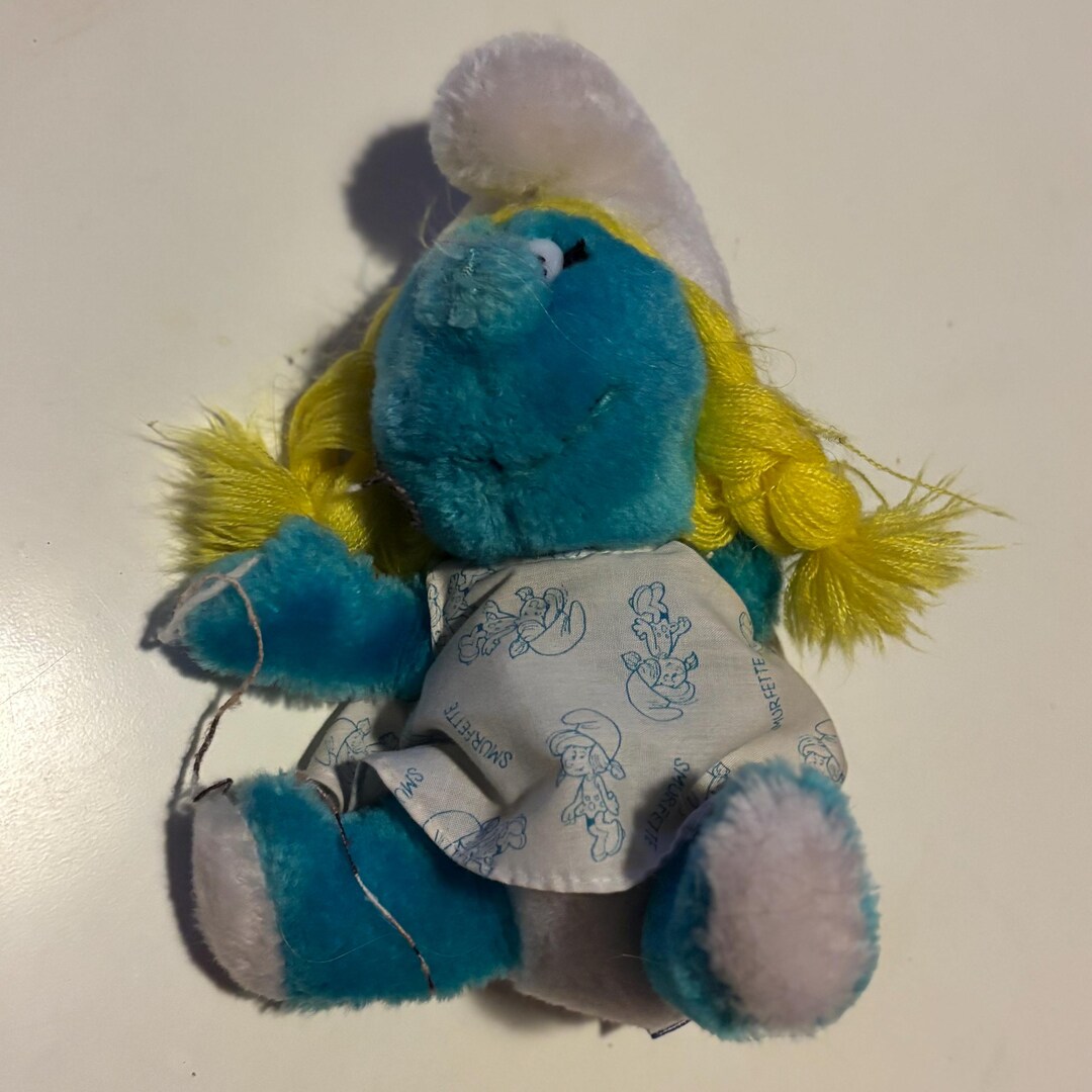 Vtg 1981 SMURFETTE PLUSH 8" : Vintage Retro Collectible SMURFS Doll ...