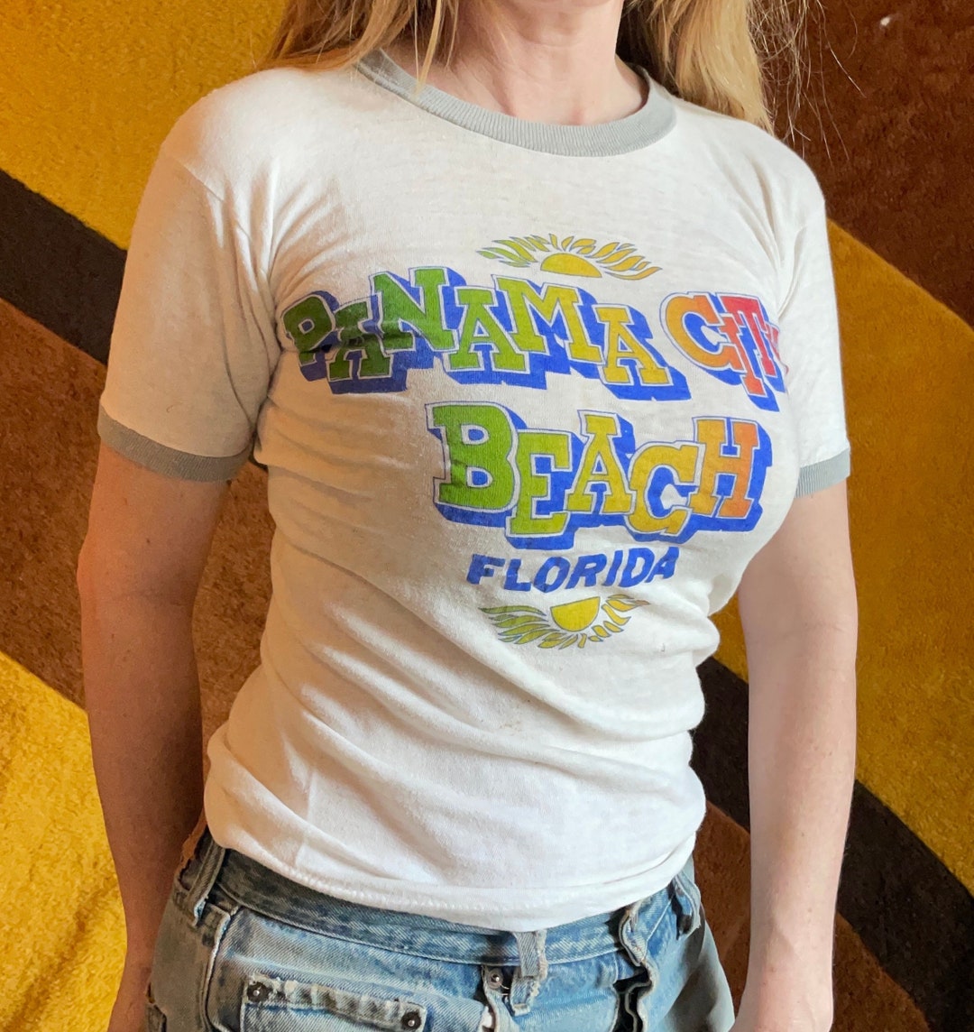 Vtg 70s DAYTONA BEACH SHIRT // Vintage Youth Large Multicolored Florida ...