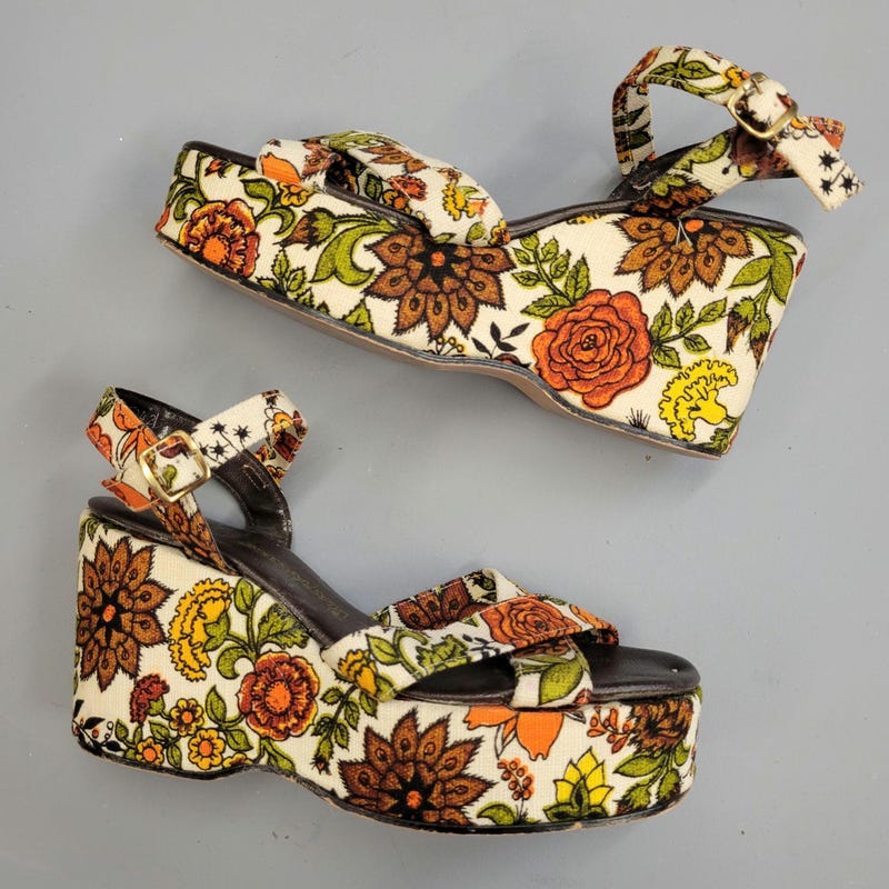 70s Platforms - Etsy