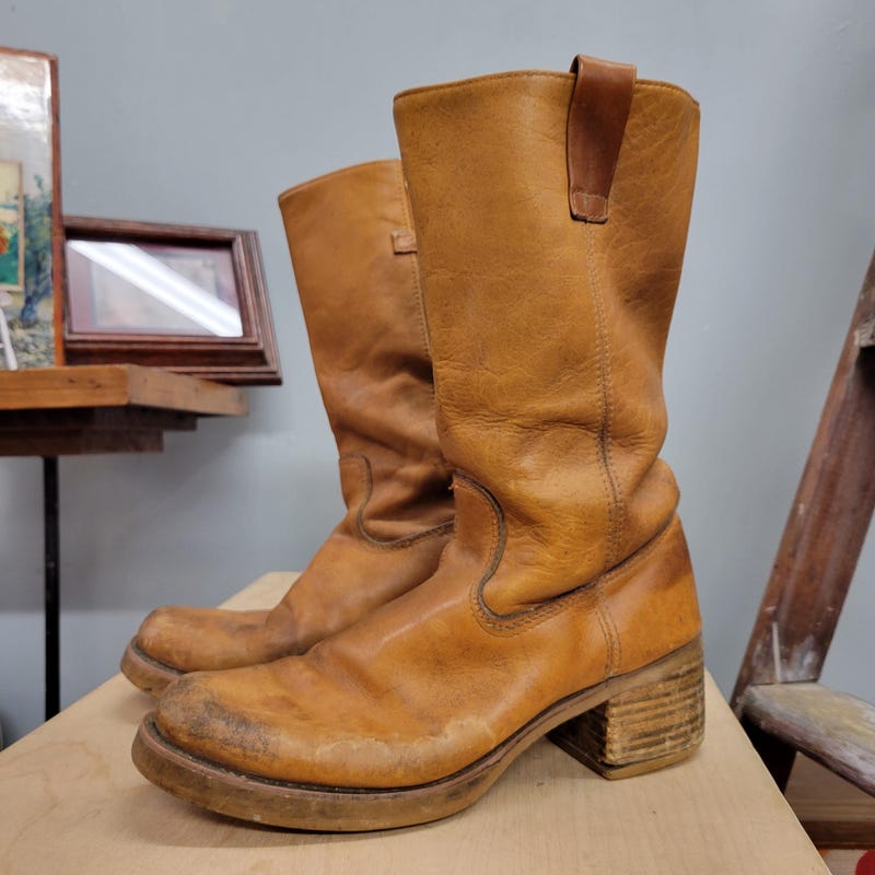 70s Mens Boots - Etsy