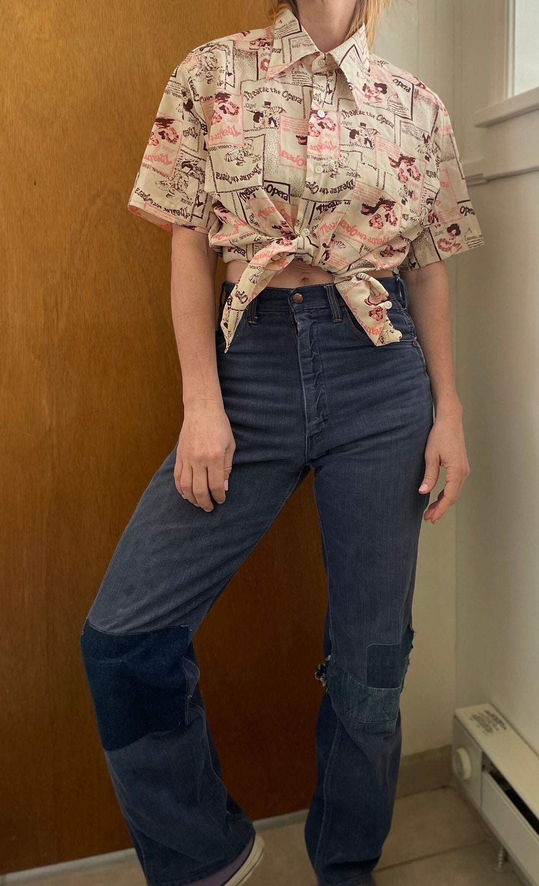 Vintage 60s All Over Print Theatre the Opera Shirt // Novelty Print ...