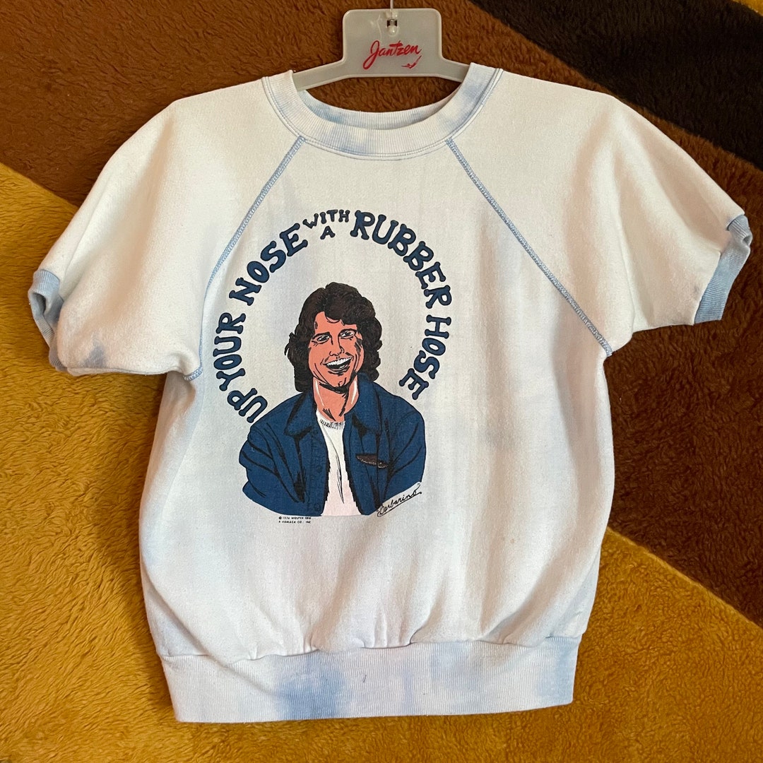 Vtg 70s John Travolta Welcome Back Kotter Sweat Hogs up Your Nose With ...