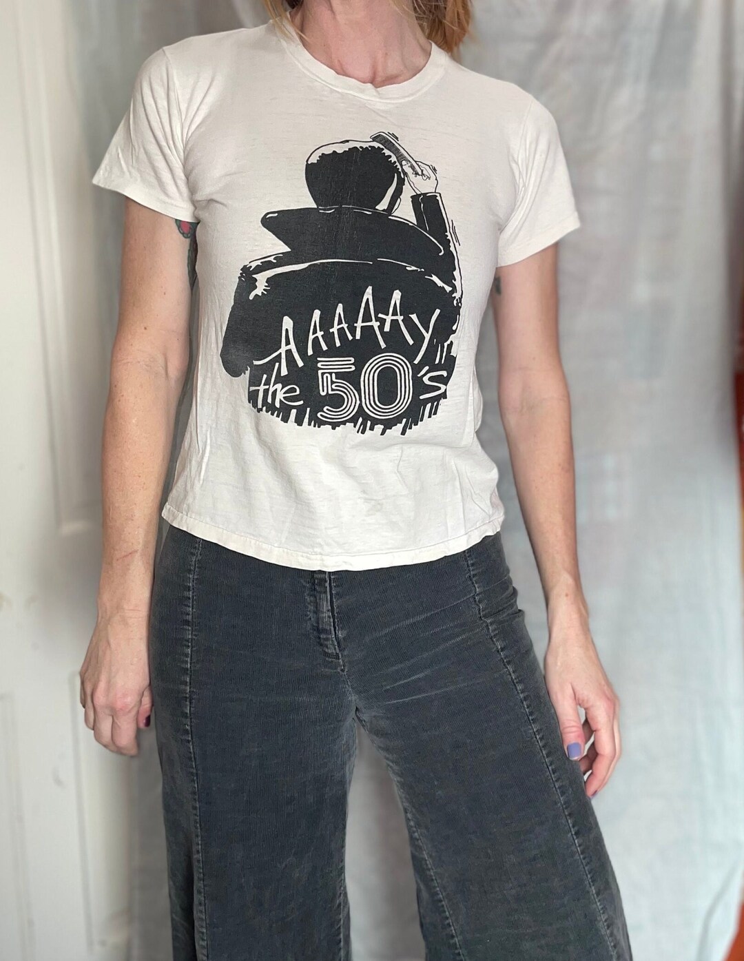 Vtg 70s THE FONZ SHIRT //vintage Happy Days Fonzie Graphic Tee Weezer ...