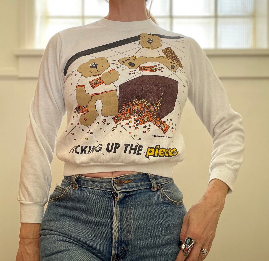 Vtg 80s REESE'S PIECES BEARS Sweatshirt // Vintage Et the Extra ...