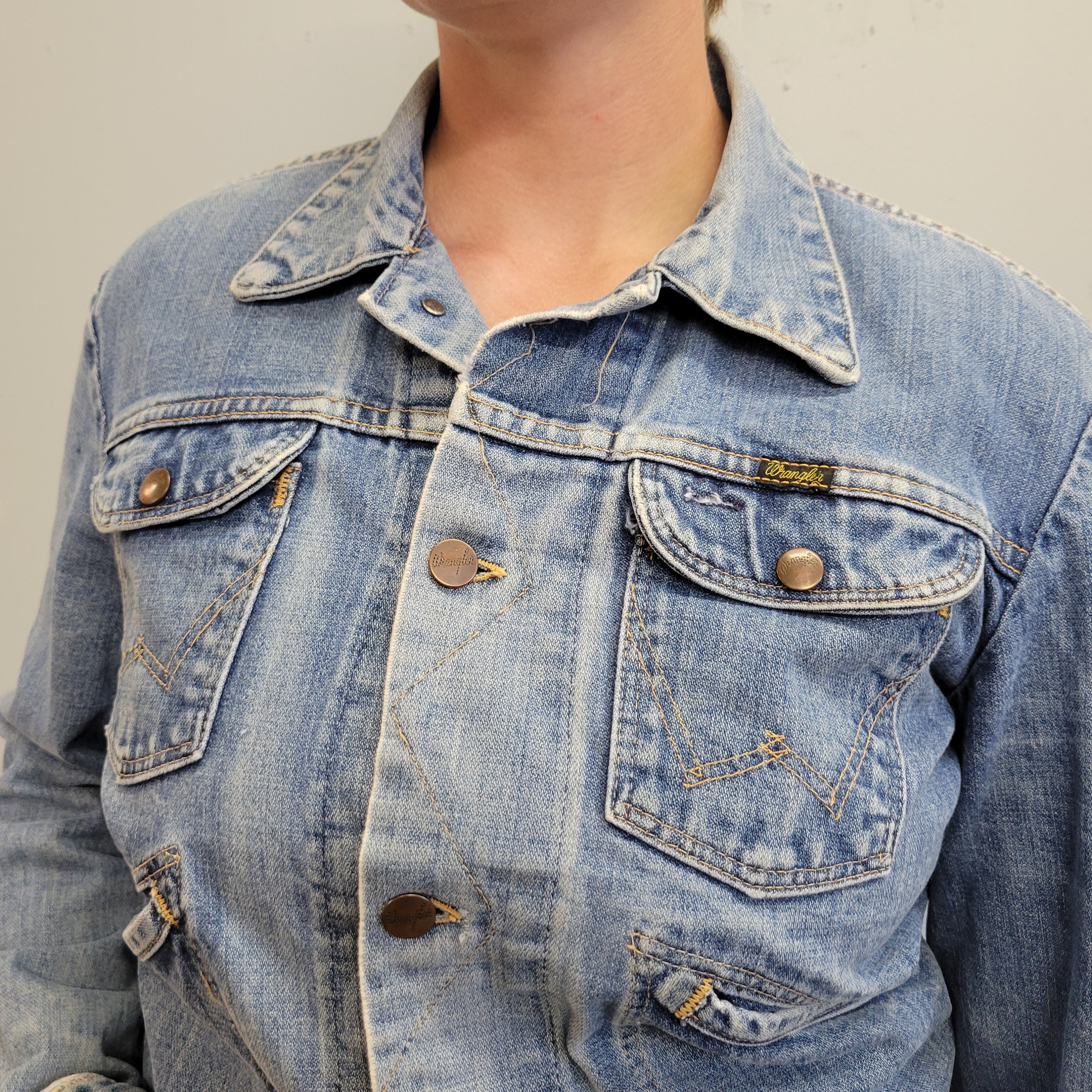 Vintage 70s Painted Wrangler Denim Jacket: Floral Art, Boho Chic - Etsy