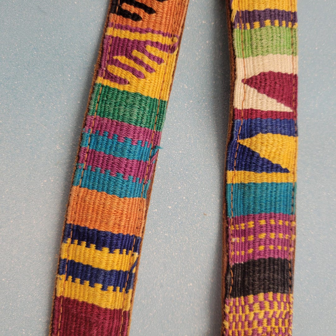 Vtg 70s EMBROIDERED PATTERN BELT // Vintage Colorful Striped Hippoe ...