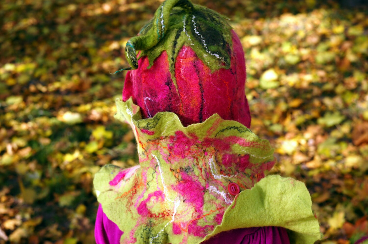 Sale! Flower Hat for Girl Cute and Soft Merino Wool Wearable Art ...