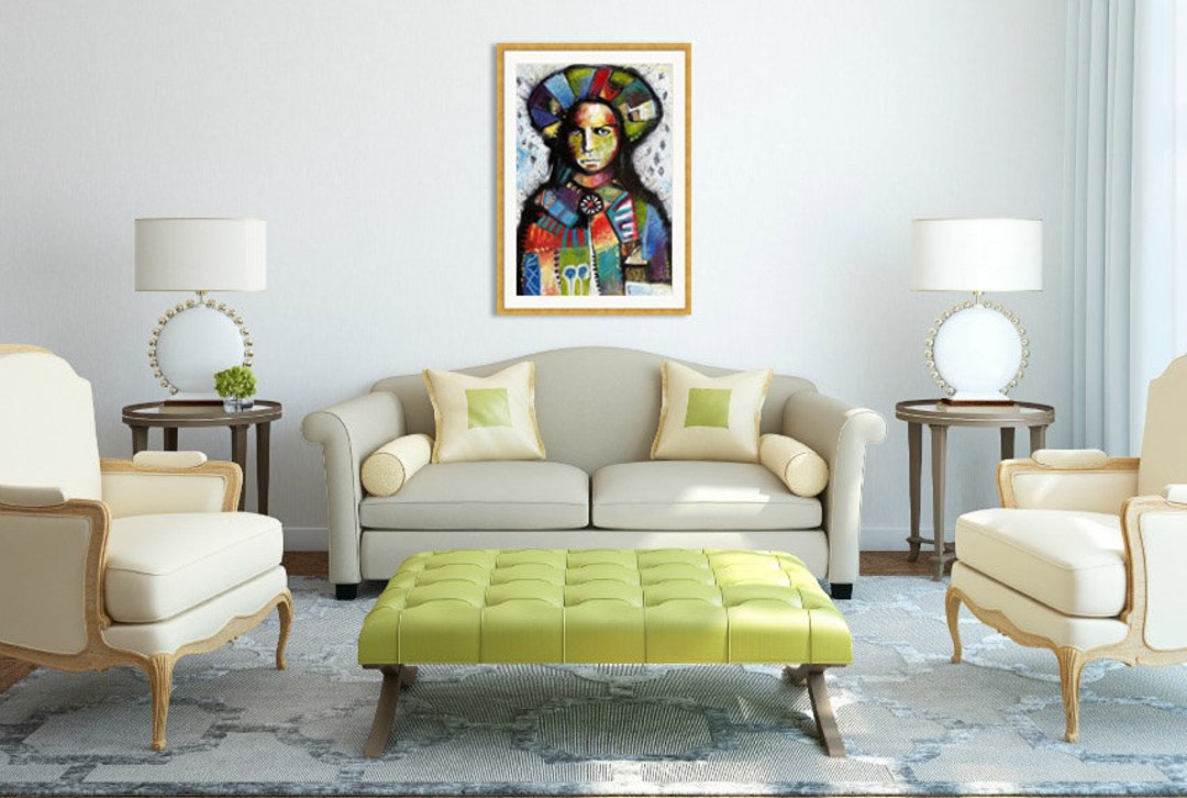 Mad Juju, Acrylic Painting, Unframed Giclée Print - Etsy