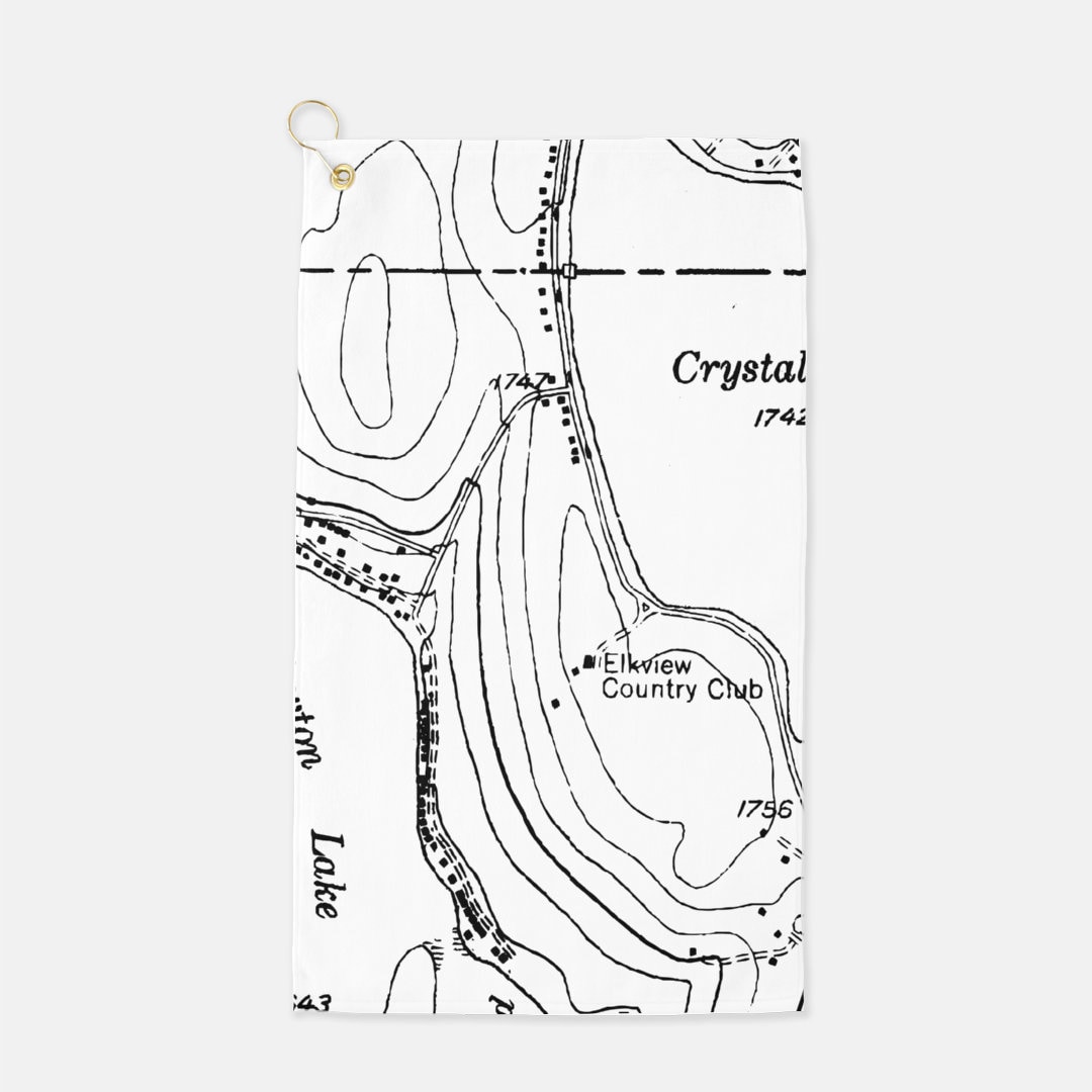 Local Golf Course Map Golf Towel Preorder ships in 2 Weeks - Etsy