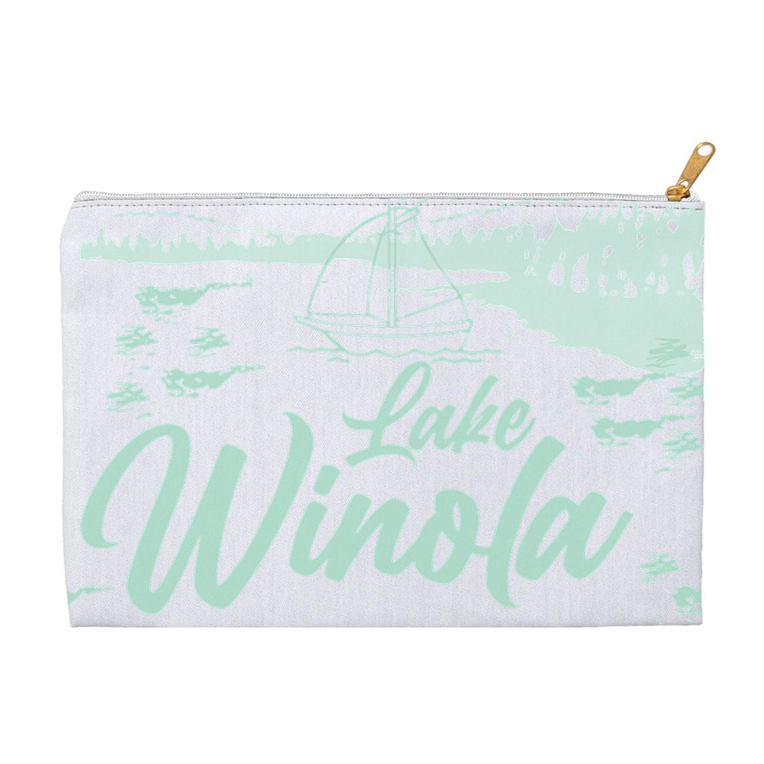 Lake Winola Pa Map Accessory Pouch Boat Bag - Etsy