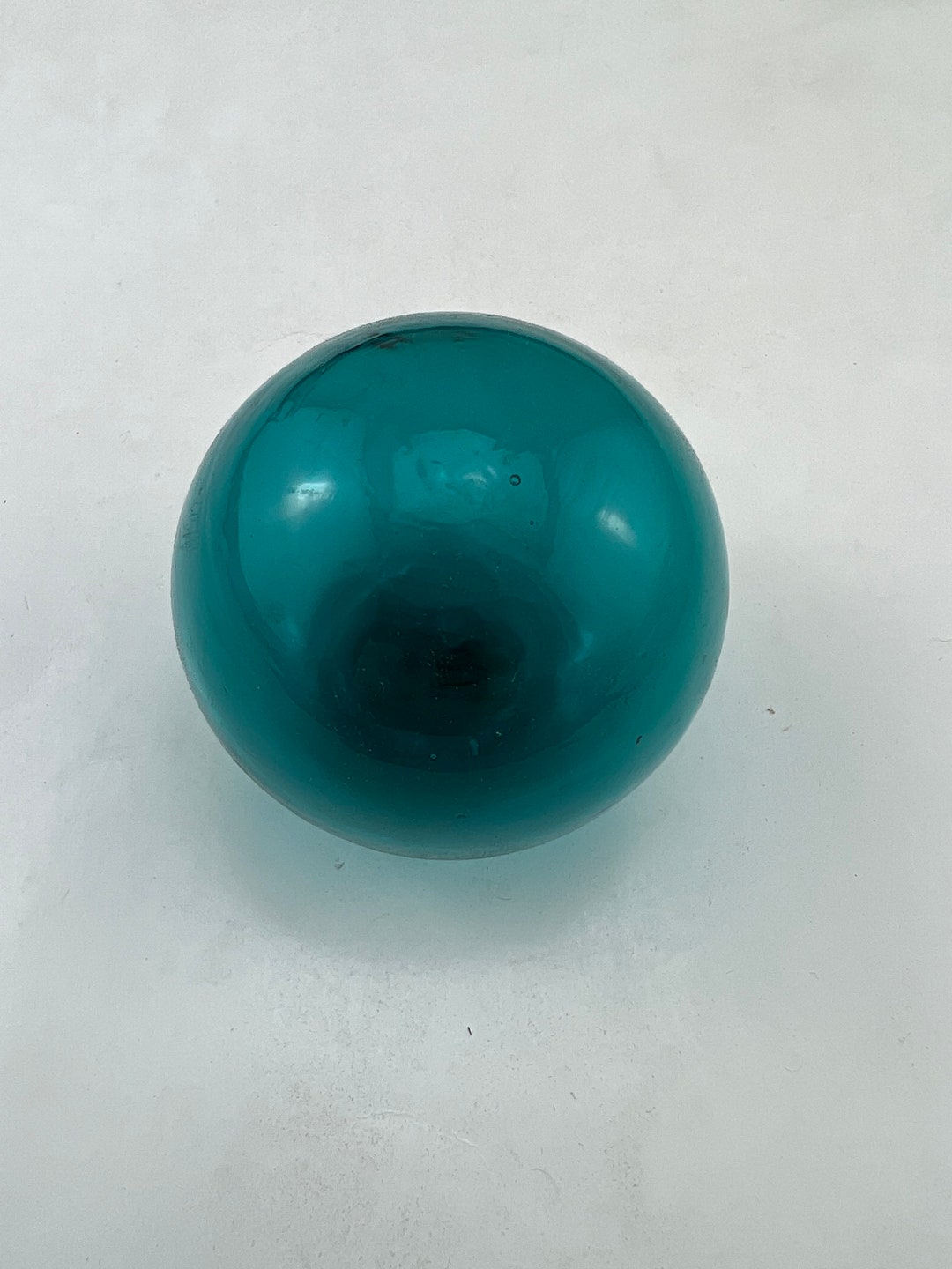 1 Piece Turquoise Decorative Reproduction Blown Glass Float Fishing ...