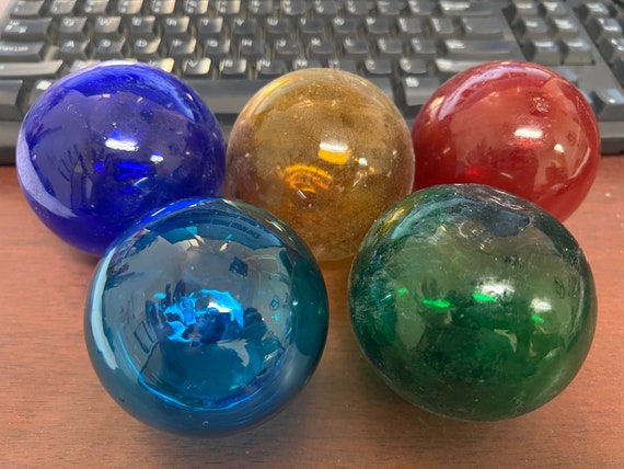 5 Pieces Assorted Decorative Reproduction Blown Glass Float - Etsy