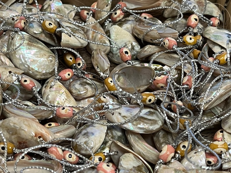 100 Pcs Abalone SHELL Dangling Ornament Nautical Craft - Etsy