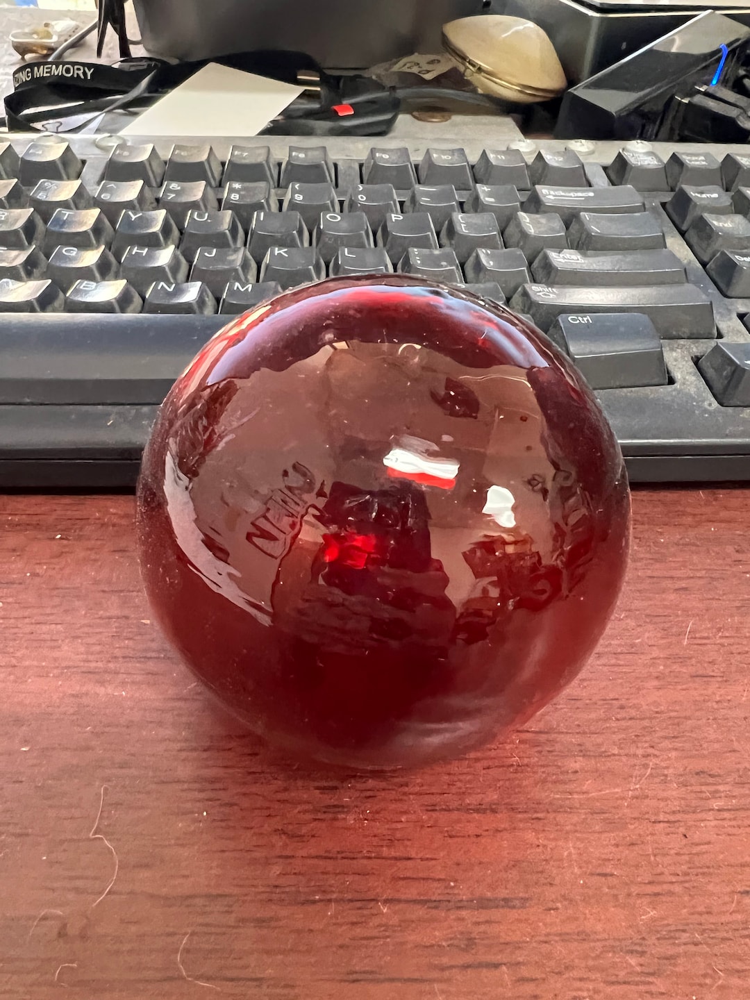 Red Decorative Reproduction Blown Glass Float Fishing Buoy Ball 3" - Etsy