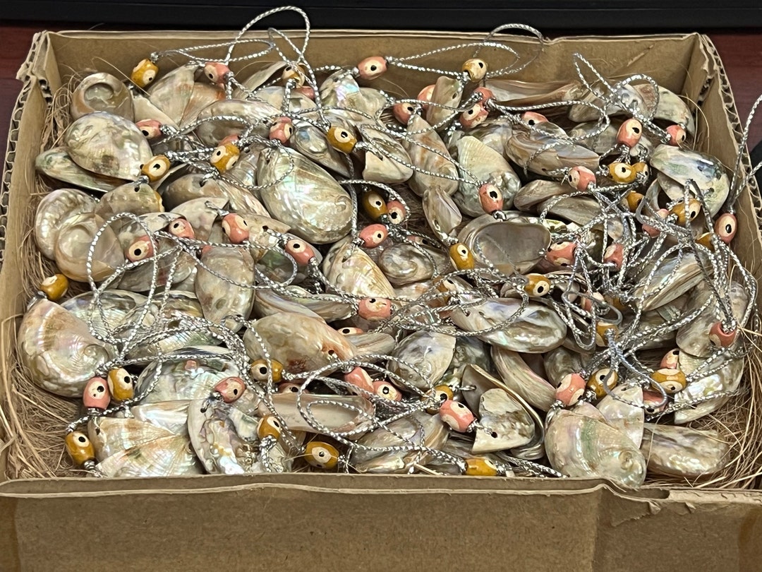 100 Pcs Abalone SHELL Dangling Ornament Nautical Craft - Etsy