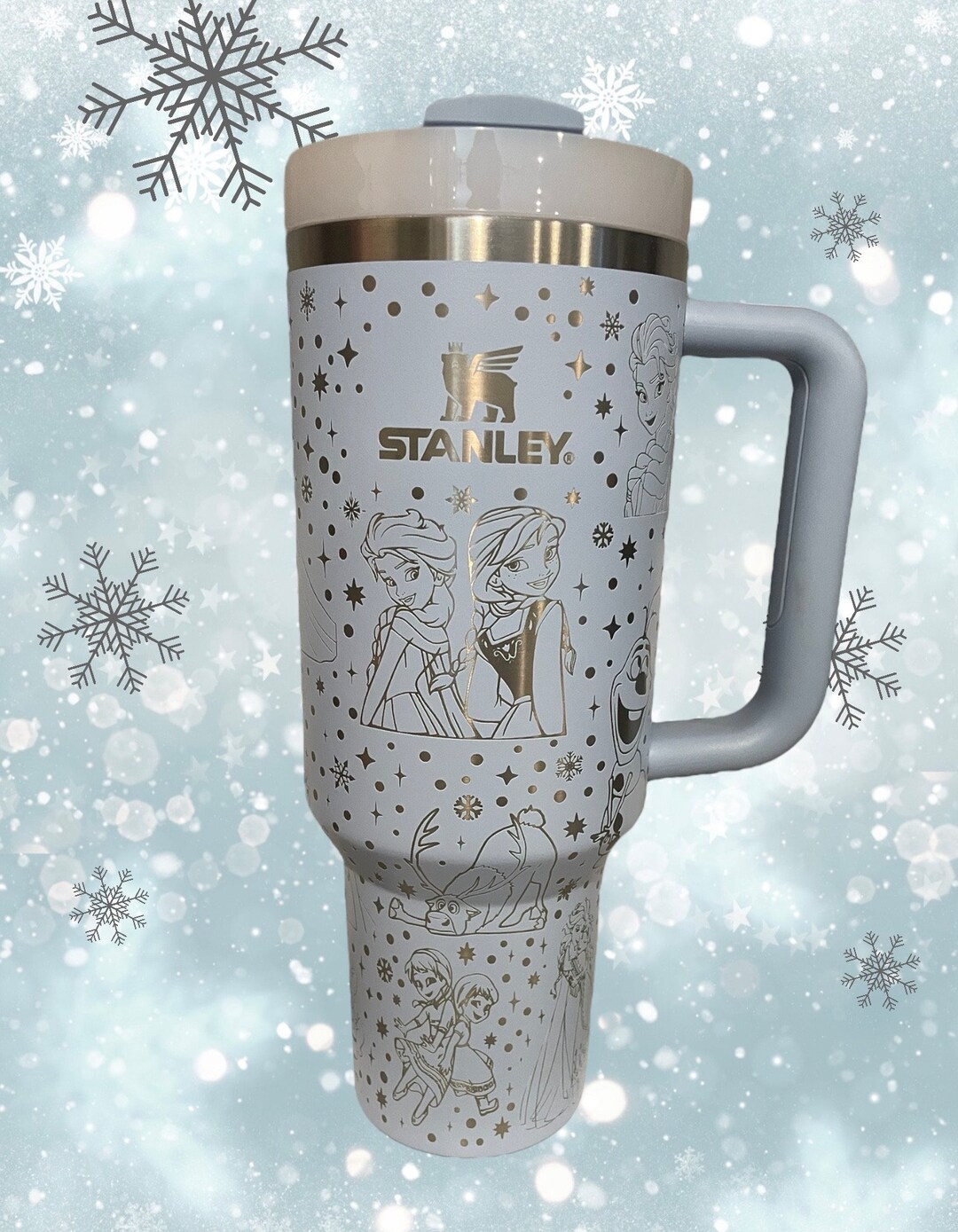 Laser Engraved Elsa Anna Magical Authentic Stanley Tumbler Birthday ...