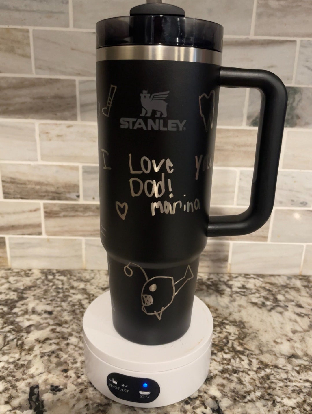 Laser Engraved Childrens Drawing Notes Recipes Family Keepsakes ...