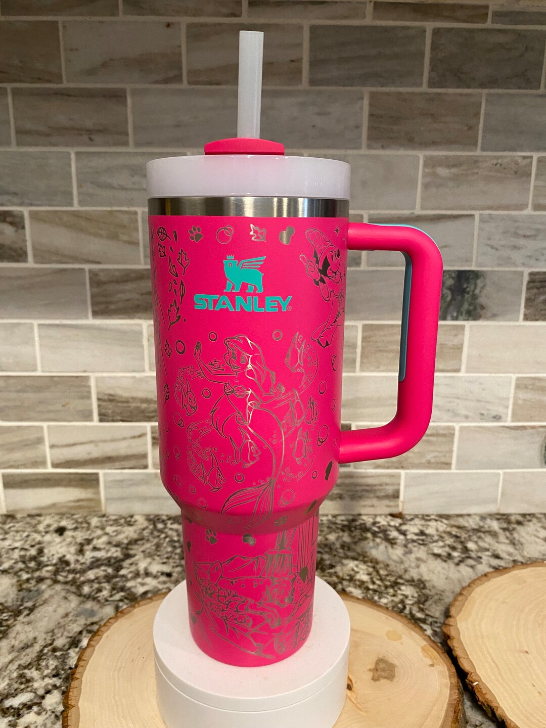 Laser Engraved Princess Dalmatian Mouse Meshup Stanley Tumbler Choose ...