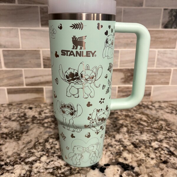 Stitch Angel Engraved Stanley - Etsy