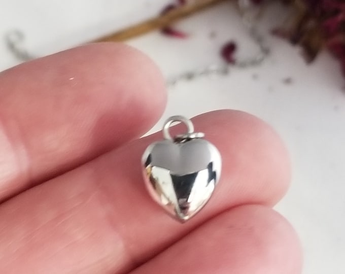 Cremation Ash Tiny Heart Urn Stainless Keepsake Ash Holder - Etsy