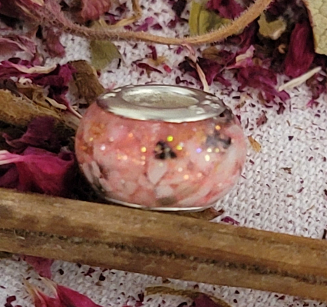 Memorial Cremation Ash Bead, Cremation Ash Remembrance Bead, European ...