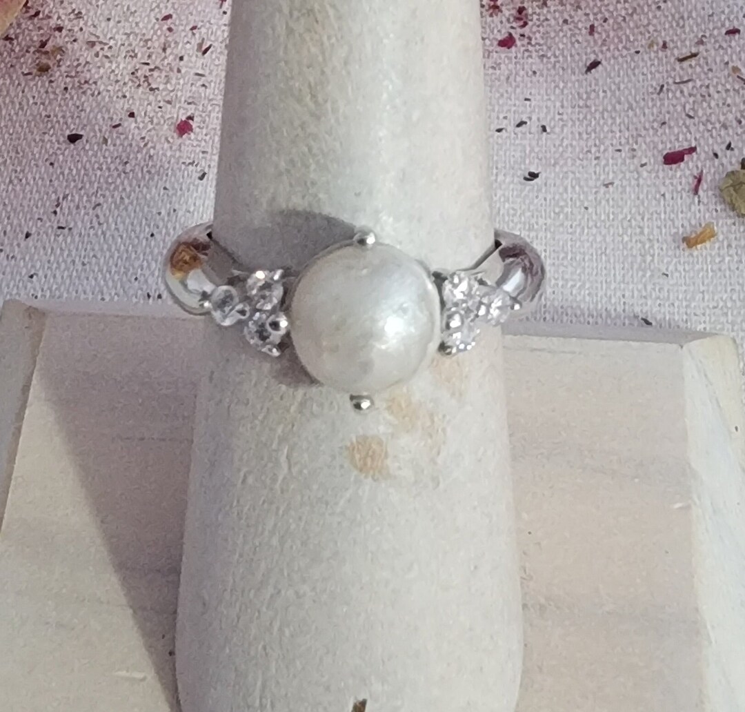 Cremation Ring Band Funeral Ash Sterling Silver Memorial, Ash Fused ...