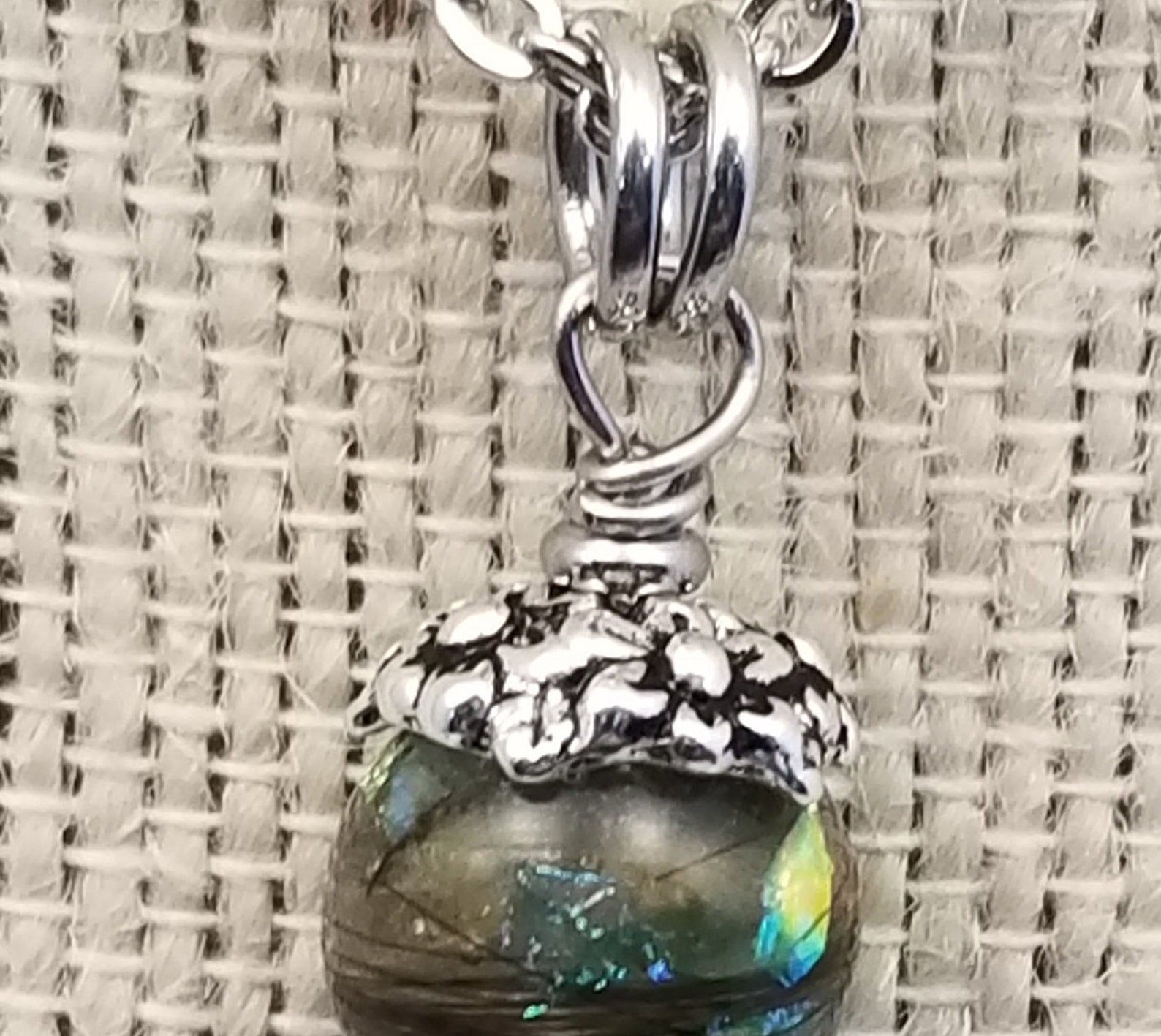 Memorial Cremation Ash Pendant Necklace Keychain, Cremation Ash ...