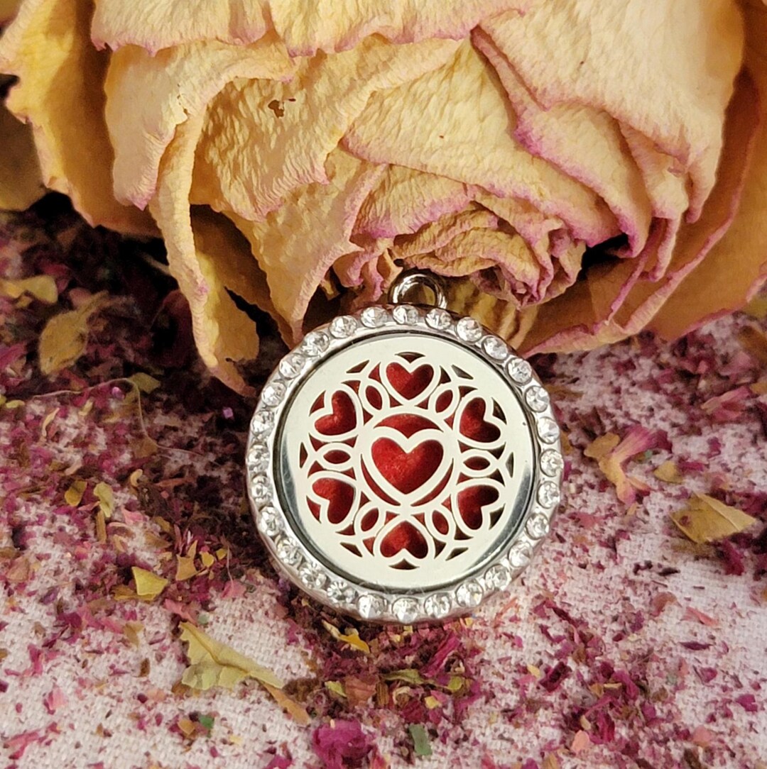 Memorial Locket Funeral Ash Hair Flowers Heart Necklace or Keychain ...