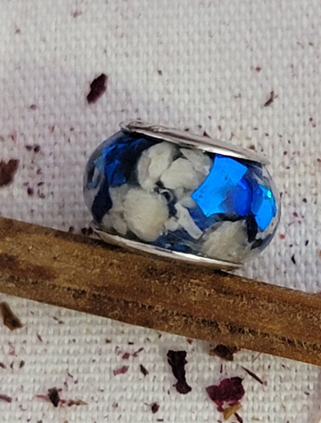 Memorial Cremation Ash Bead, Cremation Ash Remembrance Bead, European ...