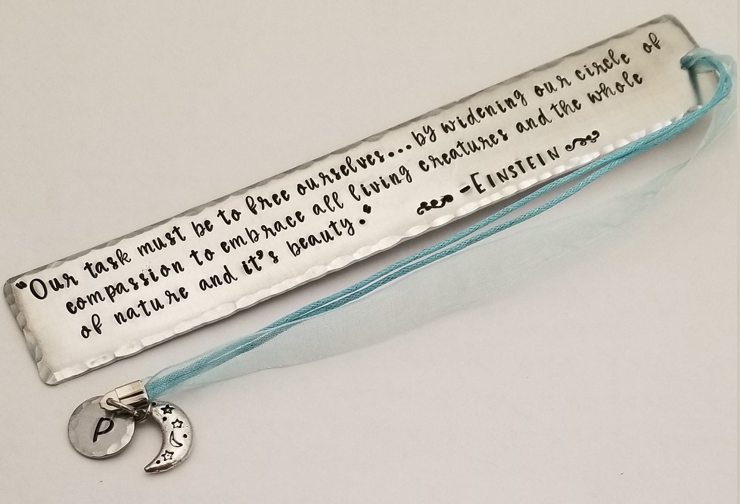 Hand Stamped Bookmark Custom Book Marker Graduation | Etsy