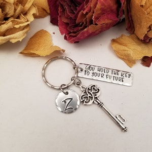 You Hold the Key to Your Future Key Chain - Hand Stamped - Custom ...