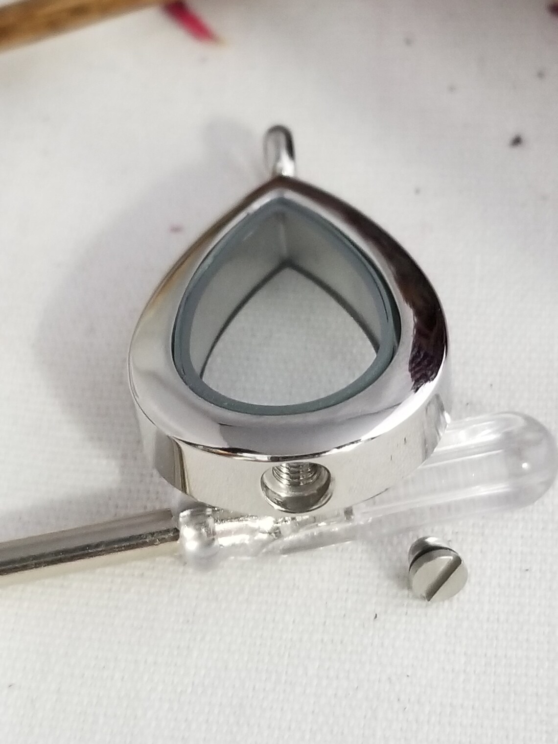 Cremation Ash Memorial Teardrop Glass Urn Necklace Pendant, Human Pet ...
