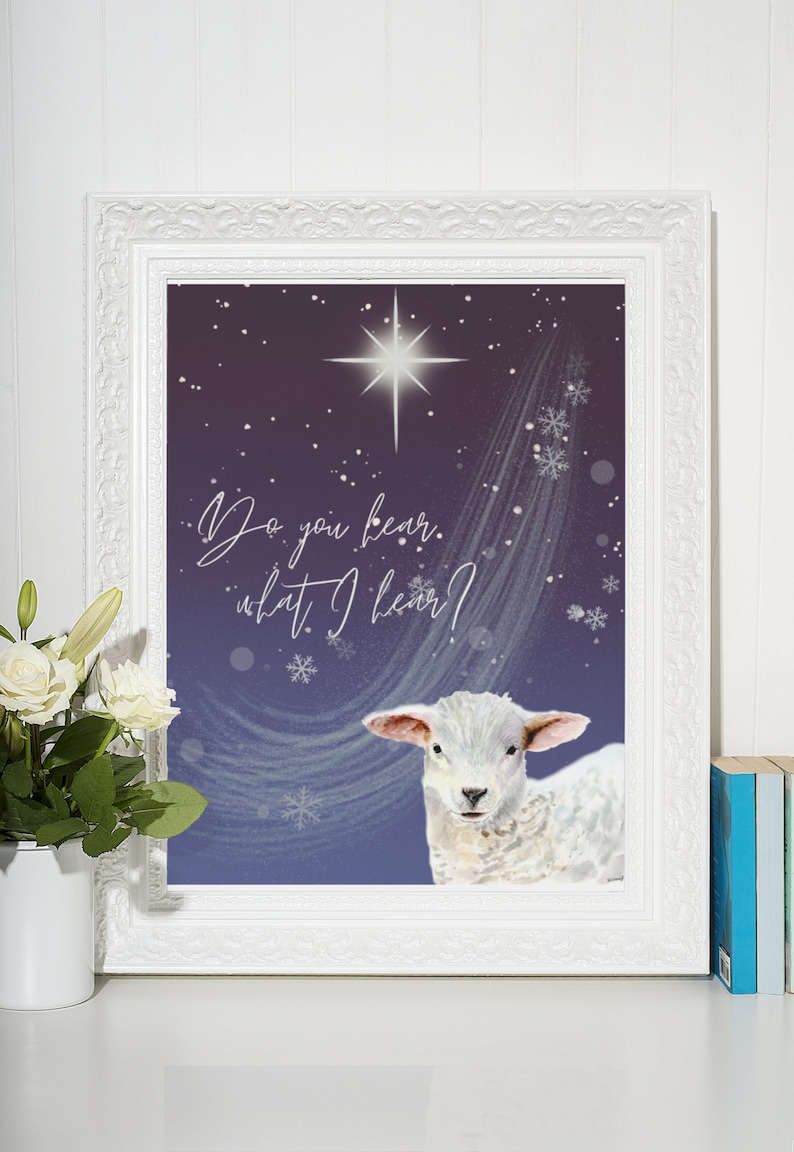 Christmas Print Do You Hear What I Hear - Etsy
