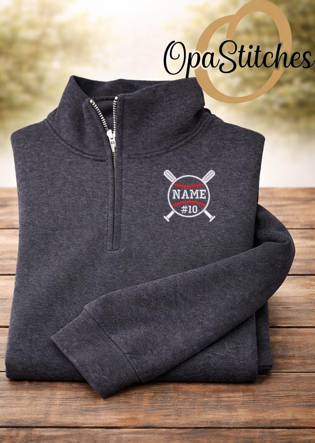 Personalized Embroidered Athletic Quarter Zip, Custom Sports Half Zip ...