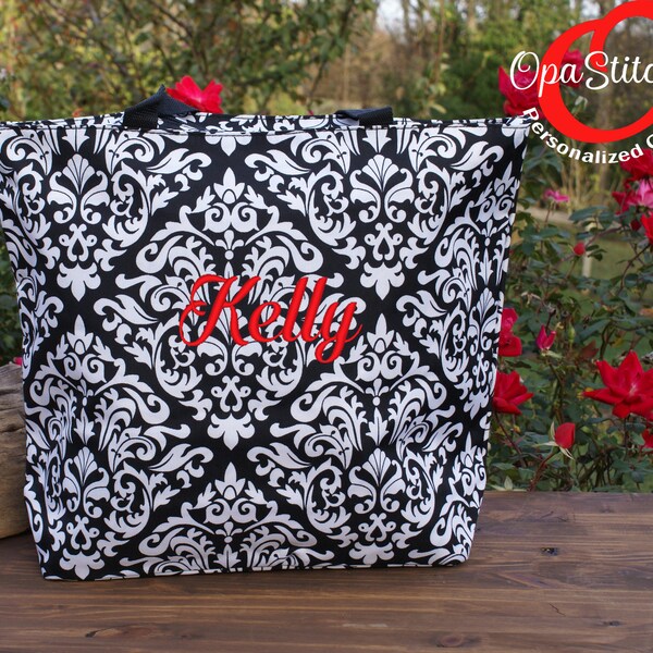 Damask Tote Bag - Etsy