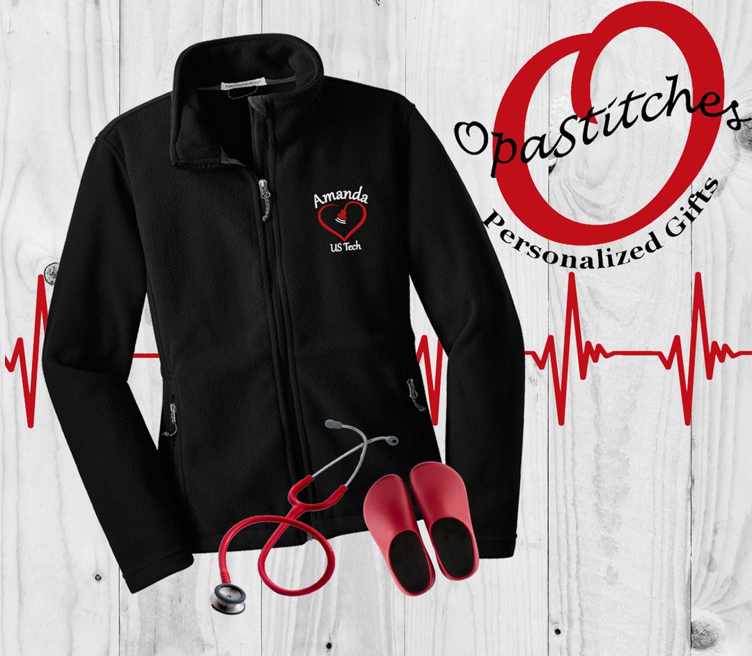 Rad Tech Thick Fleece Jacket Personalized Gift for Rad Tech, RT CT MRI ...