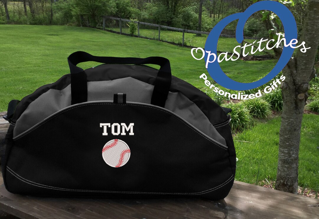 Personalized Sports Baseball Duffel Bag, Embroidered With Your Name ...