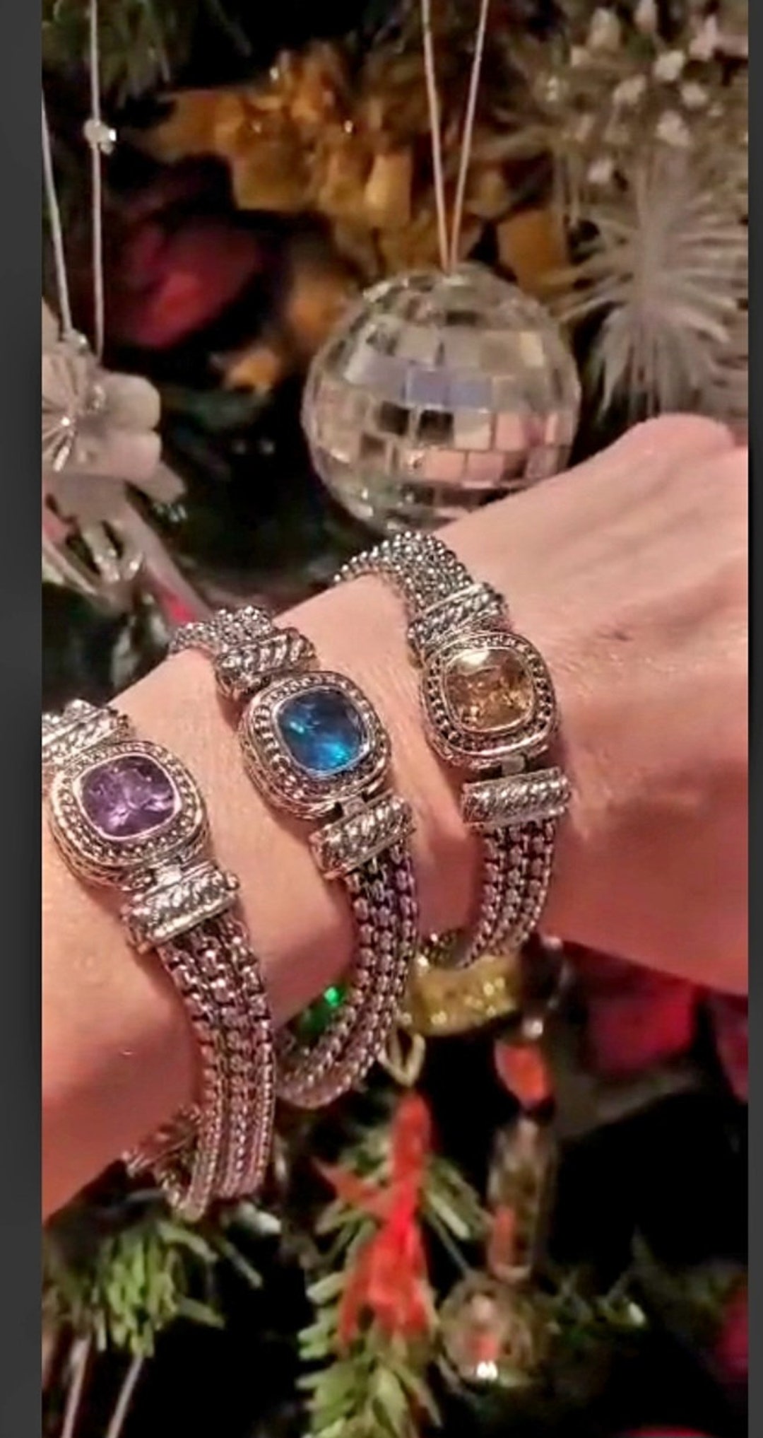 Stainless Steel Inspired Mag Bracelet Citrine Amethyst Topaz Party ...