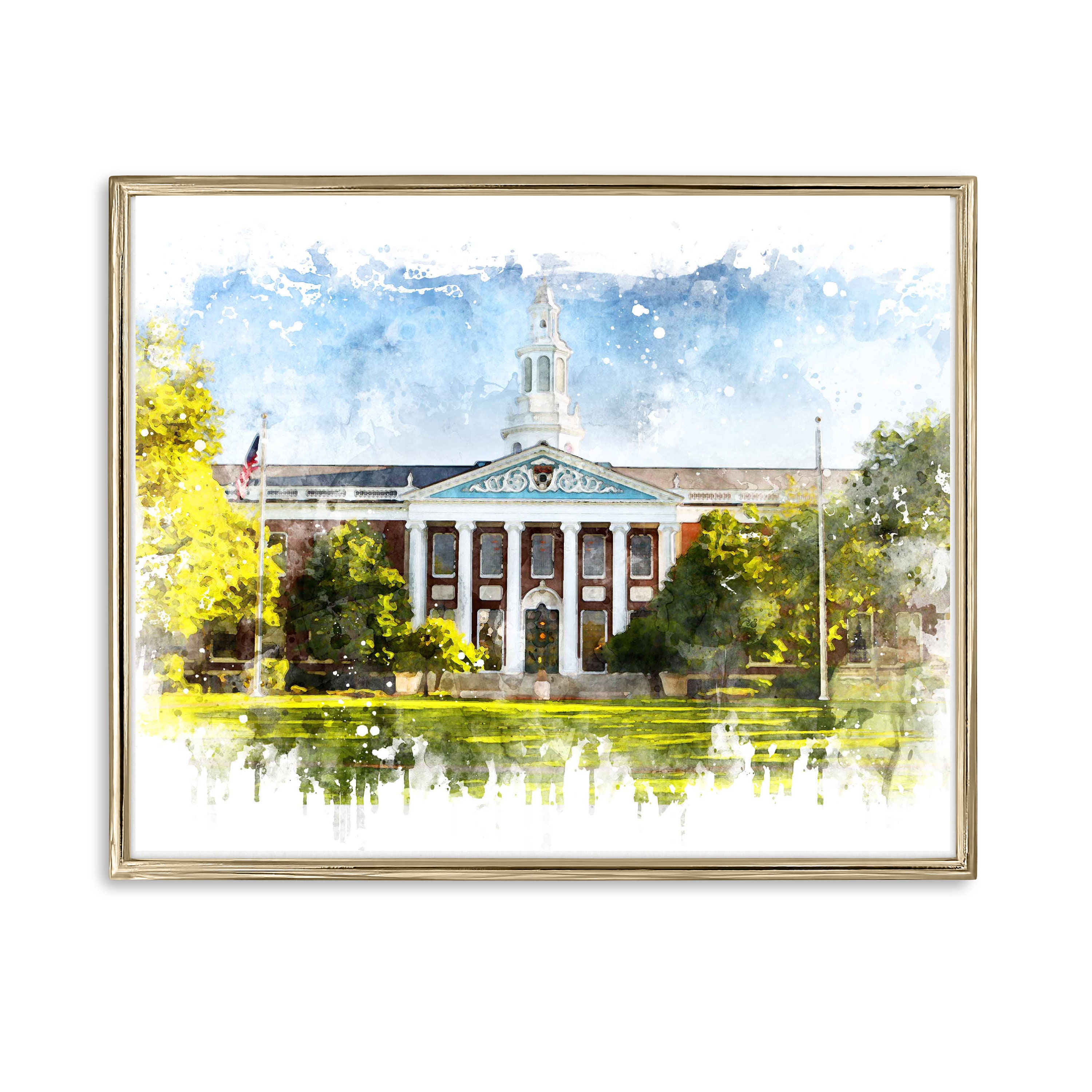 Harvard University Art Wall Art Home Decor University | Etsy