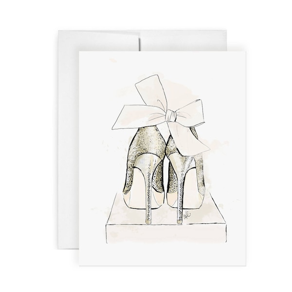 Shoe Greeting Card - Etsy