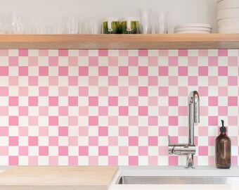 PINK Solid Color Chart Peel and Stick Tile for Wall and - Etsy