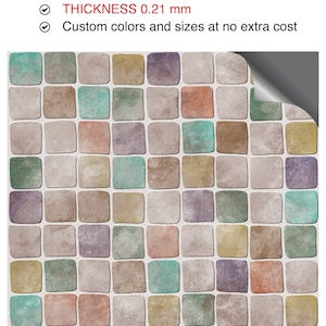 Floor Tile Sticker, Peel and Stick Tile for Wall and Floor, Backsplash ...