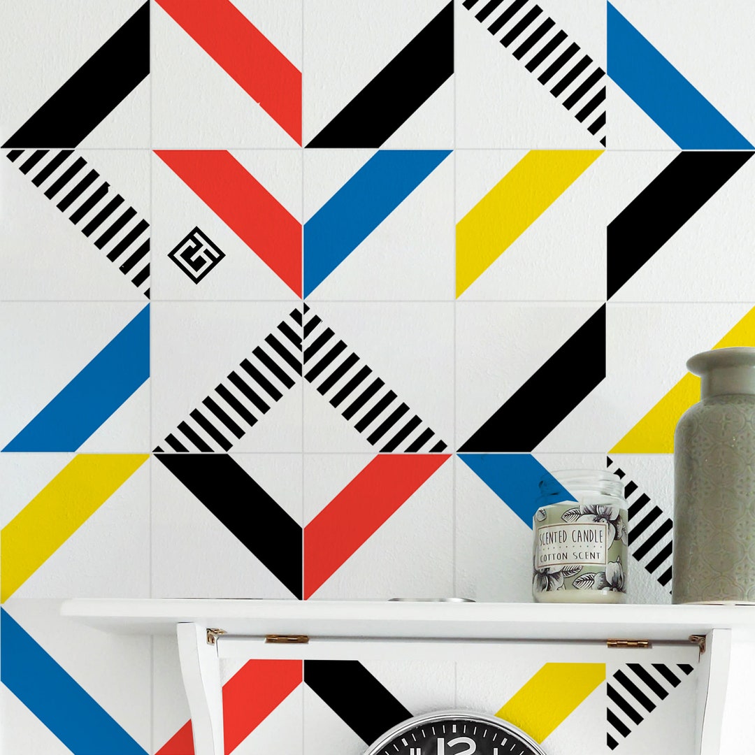 Peel and Stick Tile, Kitchen Backsplash Decals, Geometric Tile Stickers ...