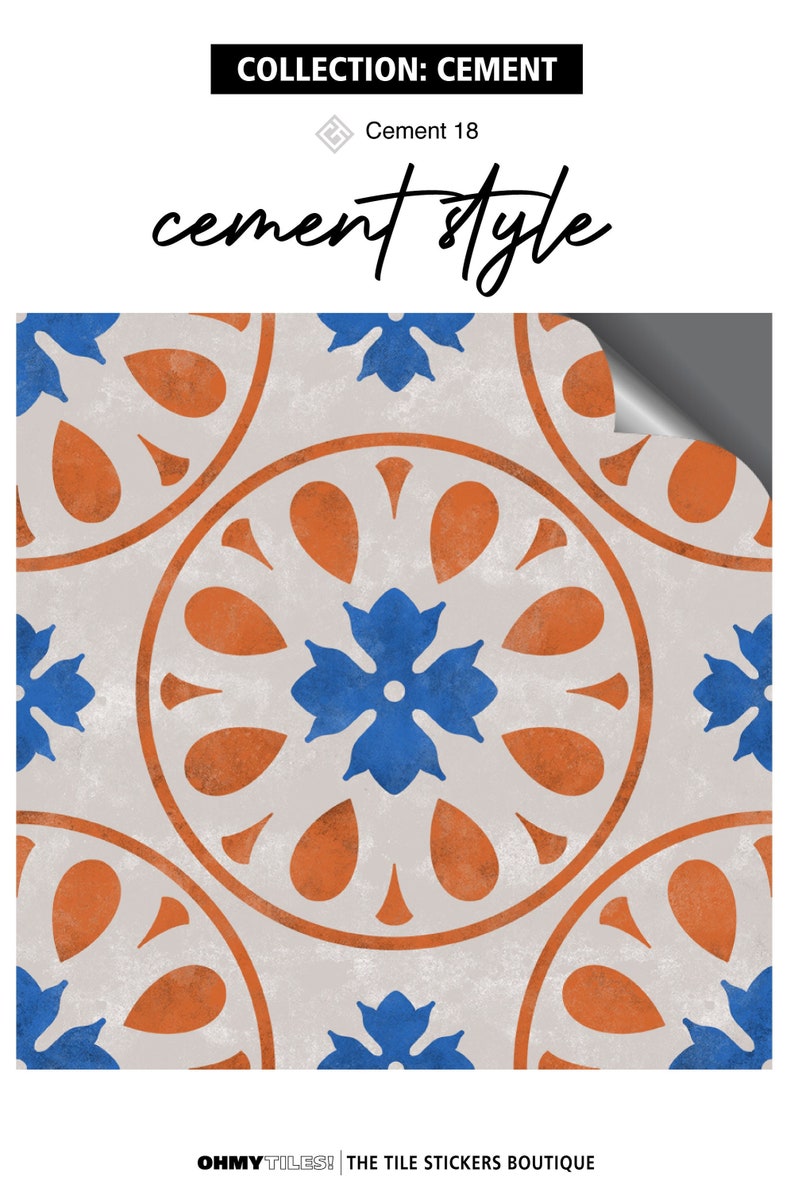 Floor Tile Stickers Peel and Stick Tile Retro Vintage Tiles - Etsy