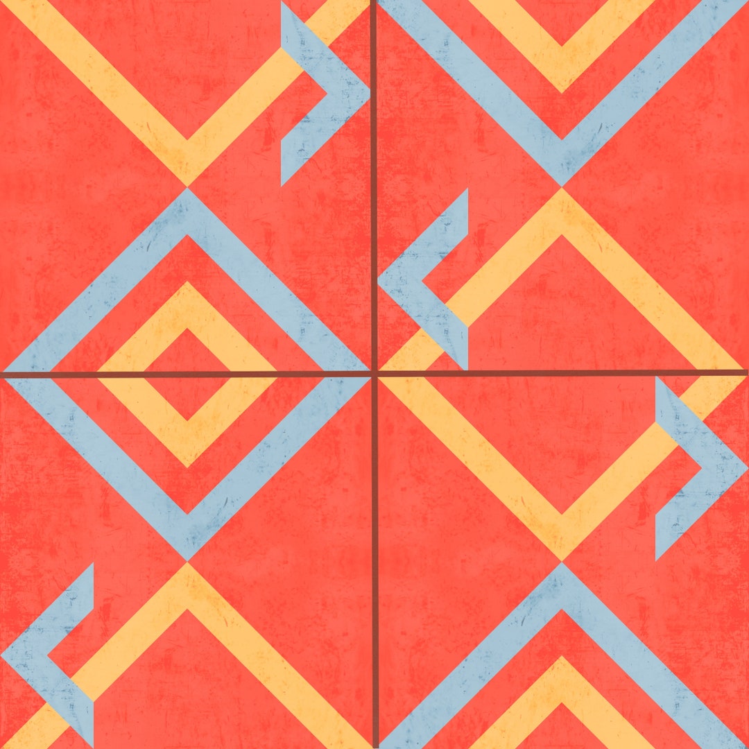 Stick on Floor Tiles, Backsplash Peel and Stick Tile, Geometric Modern ...