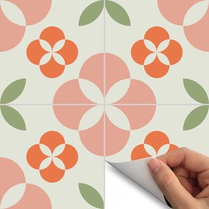 Peel and Stick Tile, Vintage Backsplash Decals, Retro Tile Stickers for ...