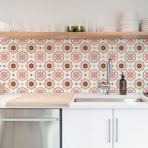 Peel and Stick Tile, Vintage Backsplash Decals, Retro Tile Stickers for ...